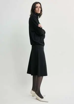 TOTEME Short Fluid Jersey Skirt