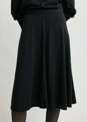 TOTEME Short Fluid Jersey Skirt
