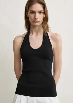 TOTEME Compact Knit Halter Top