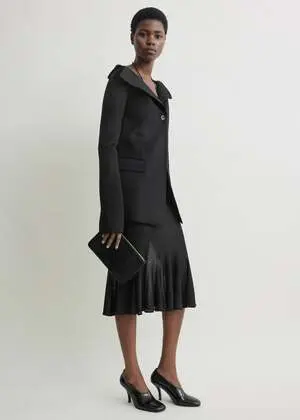 TOTEME Threefold Croco-embossed Clutch