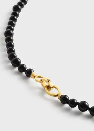 TOTEME Infinity Bead Necklace - Black