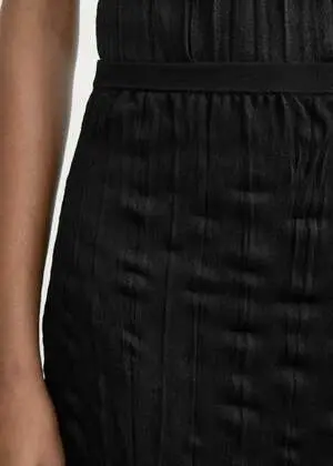 TOTEME Crinkled Knit Skirt