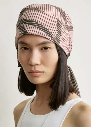 TOTEME Centered Monogram Silk Scarf