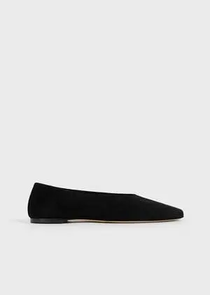 TOTEME Slip Suede Ballerinas