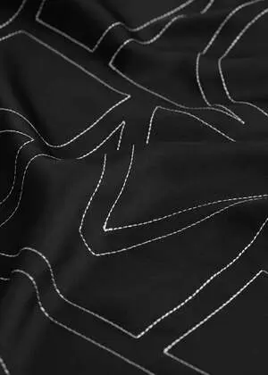 TOTEME Embroidered Monogram Silk Scarf