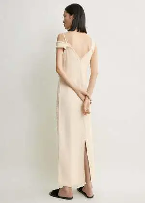 TOTEME V-neck Raw Slip Dress