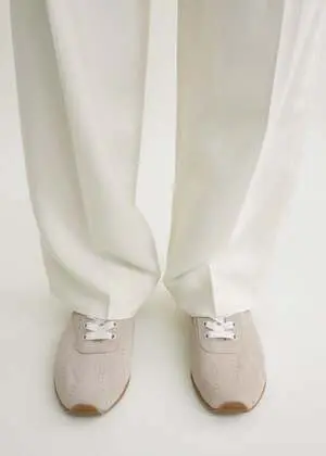 TOTEME Flex Suede Sneakers