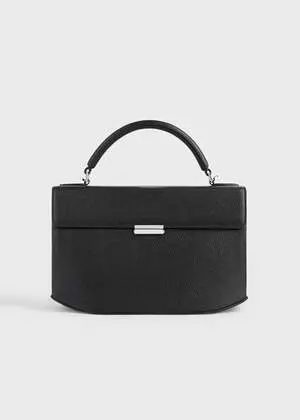 TOTEME Clip Grained-leather Top Handle