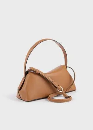 TOTEME T-lock Grained-leather Shoulder