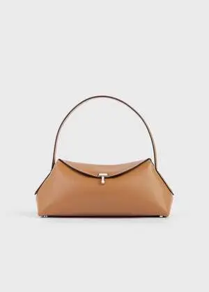 TOTEME T-lock Grained-leather Shoulder