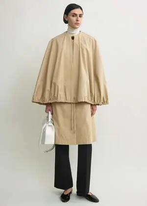 TOTEME Detachable Cape Coat - Beige