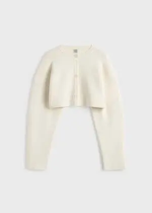 TOTEME Cropped Oversized Cardigan