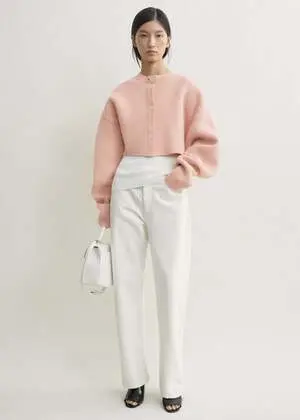 TOTEME Cropped Oversized Cardigan