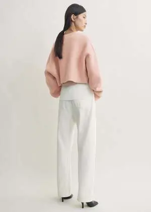 TOTEME Cropped Oversized Cardigan