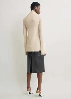 TOTEME Frayed-edge Slim Top