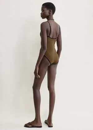 TOTEME Stripe Edge Swimsuit