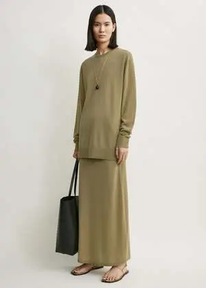 TOTEME Long-sleeve Tee Knit - Desert