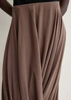 TOTEME Cocoon Skirt - Walnut