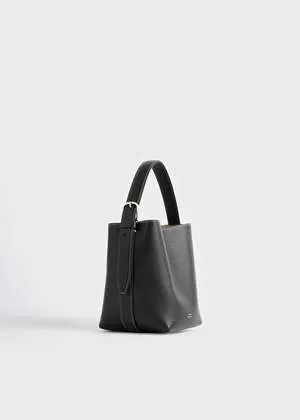 TOTEME Small Belted Grained-leather Tote