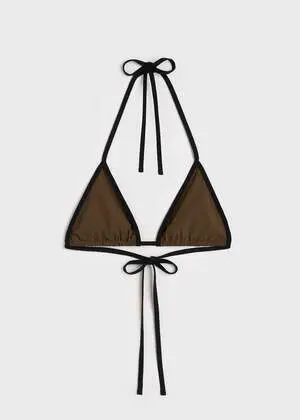 TOTEME Stripe Tie Bikini Top
