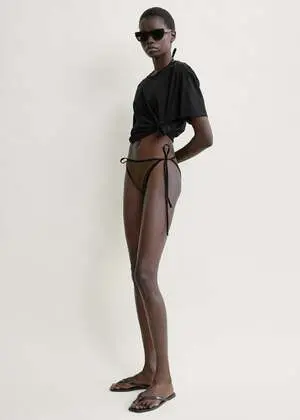 TOTEME Stripe Tie Bikini Bottoms