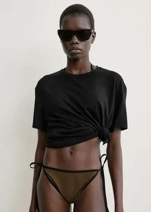 TOTEME Stripe Tie Bikini Bottoms