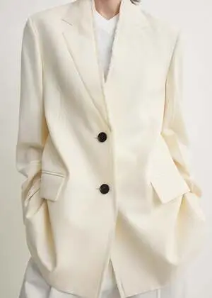 TOTEME Raw Lapel Jacket