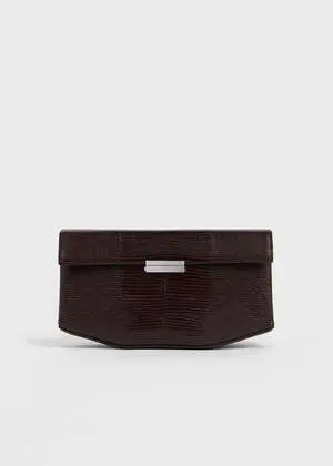 TOTEME Clip Lizard-embossed Clutch