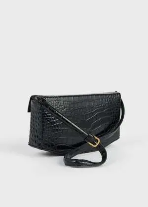 TOTEME Clip Croco-embossed Clutch