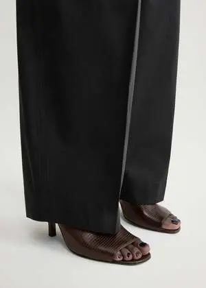 TOTEME Contour Lizard-embossed Slingbacks