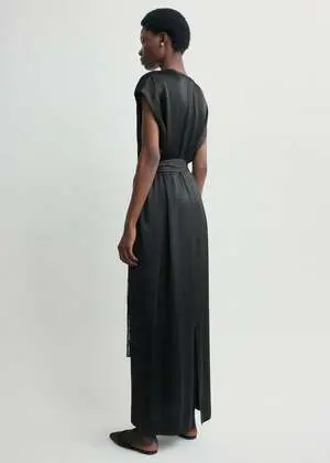 TOTEME Crew Satin Maxi Dress