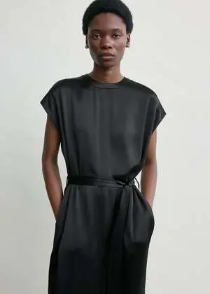 TOTEME Crew Satin Maxi Dress
