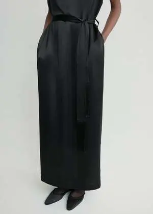 TOTEME Crew Satin Maxi Dress