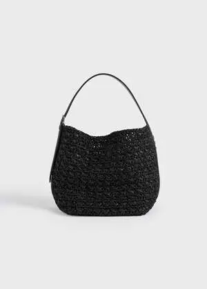 TOTEME Medium Belted Paper Raffia Tote