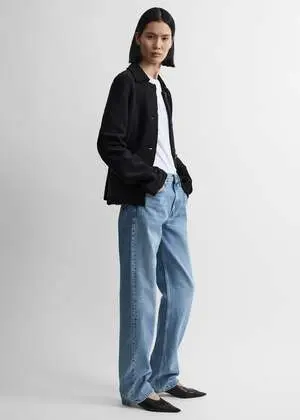 TOTEME Raw Hem Cotton Jacket