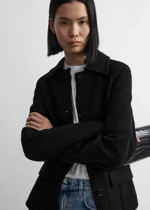 TOTEME Raw Hem Cotton Jacket
