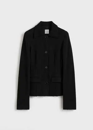TOTEME Raw Hem Cotton Jacket