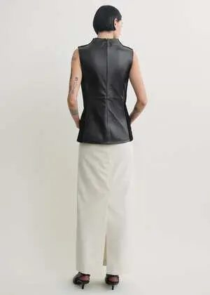 TOTEME Shearling Front Top