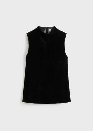 TOTEME Shearling Front Top