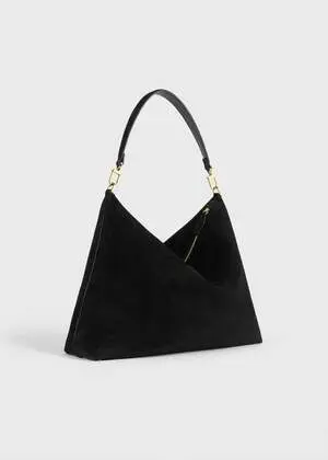 TOTEME Medium Bevel Suede Bag
