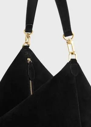TOTEME Medium Bevel Suede Bag