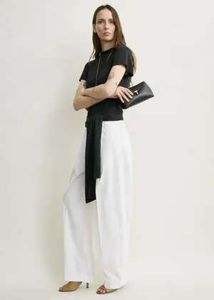 TOTEME Mini T-lock Leather Clutch