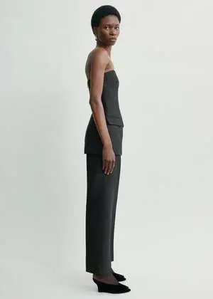 TOTEME Strapless Crepe Pocket Top