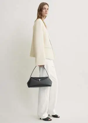 TOTEME T-lock Grained-leather Shoulder