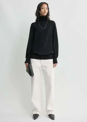 TOTEME Merino Turtleneck - Black