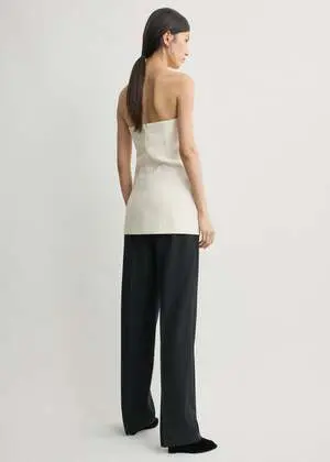 TOTEME Strapless Crepe Pocket Top