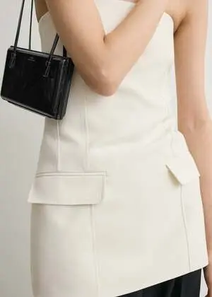 TOTEME Strapless Crepe Pocket Top