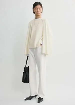 TOTEME Crew Cape Knit - Ecru