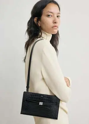 TOTEME Belted Croco-embossed Crossbody
