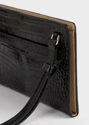 TOTEME Belted Croco-embossed Crossbody